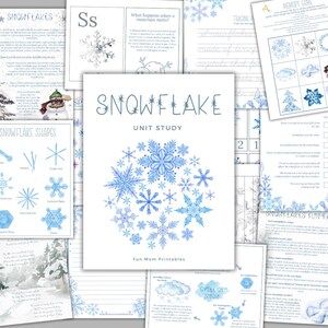 Weather Unit Study Bundle: Rainbow, Water Cycle, Snowflakes (homeschool ...
