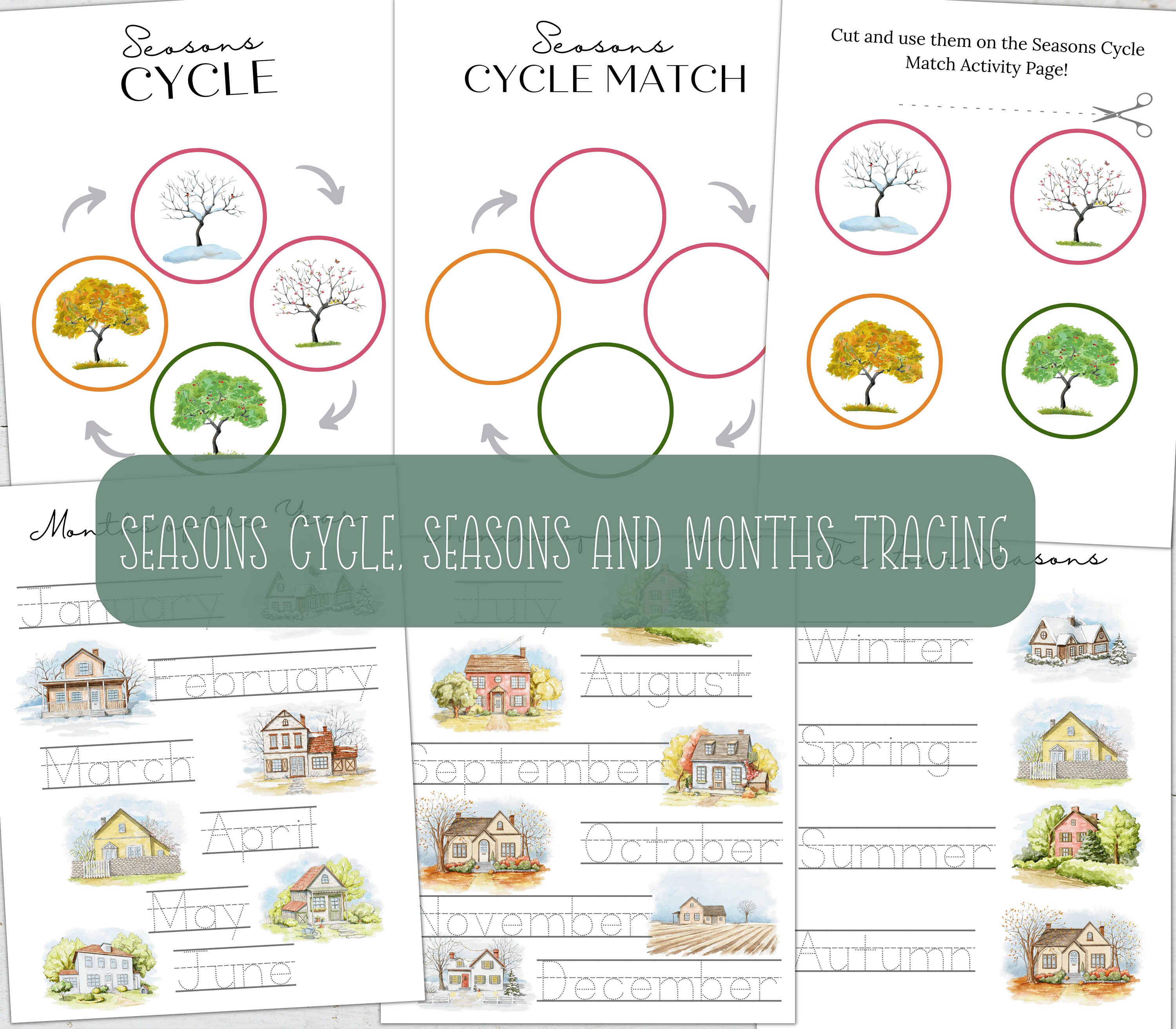 SEASONS UNITS BUNDLE, Seasons Activities, Science, Handwriting ...