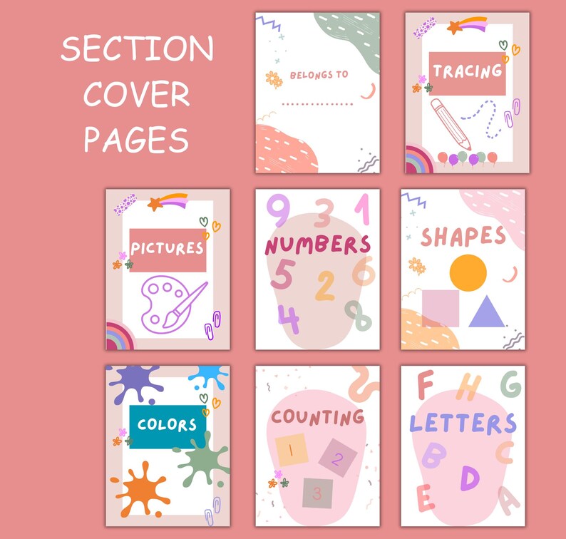 Toddler Learning Workbook: 93-page Preschool Tracing, Letters, Numbers ...