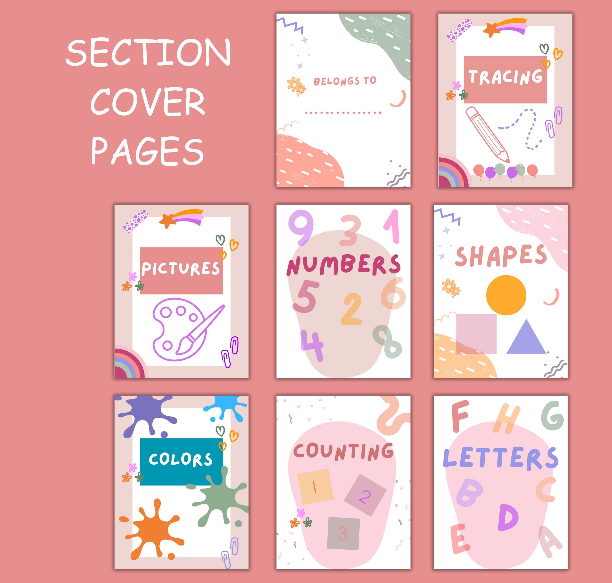 Toddler Learning Workbook: 93-page Preschool Tracing, Letters, Numbers ...