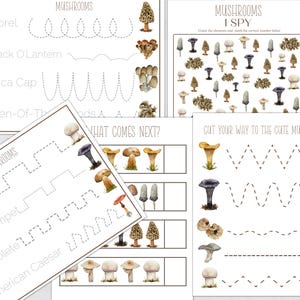 MUSHROOMS of North America Unit Study, Anatomy, Nature Study, Science ...