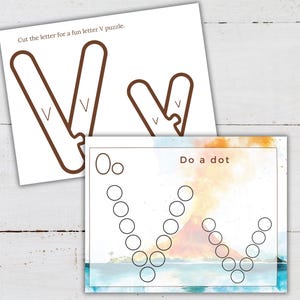 LETTER of the WEEK, V is for Volcano, Letter V Activities, Alphabet ...