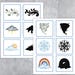 WEATHER Shadow Matching Cards. Toddler Montessori Printable. Instant ...
