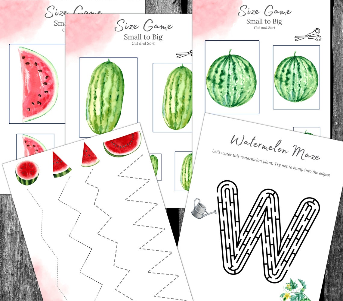 WATERMELON Unit Study Life Cycle Anatomy Nature Study | Etsy