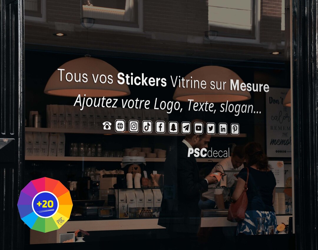Custom Window Stickers, Adhesive for Shopfronts, Boutiques, Restaurants ...