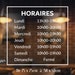 Horaires d'ouverture Magasin - Personnalisation de vitrine de magasin ...