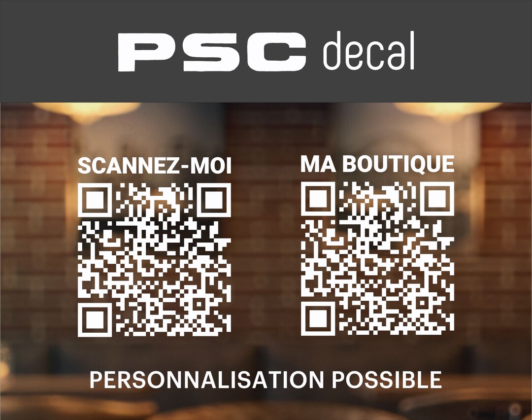 QR Code Stickers - Adhesive Vinyl Window Sticker "qr Code" for Shop ...