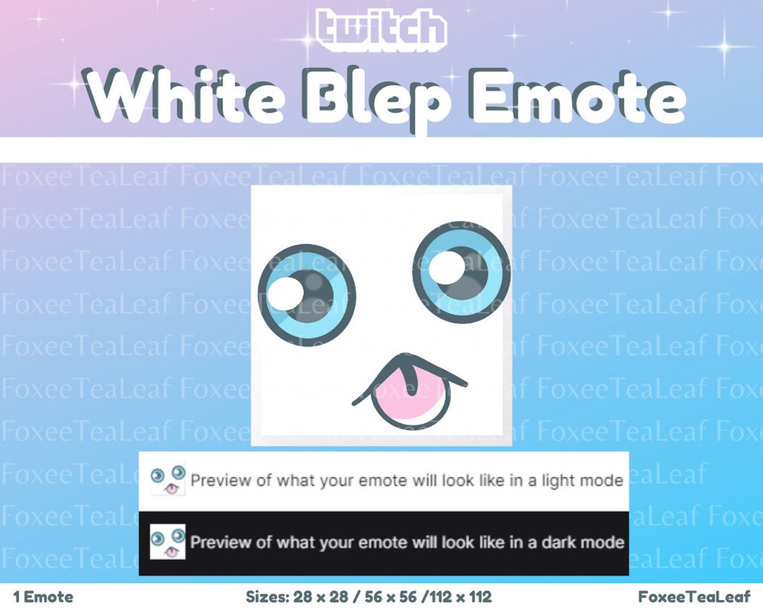 White Blep Emote for Twitch | Cute Cat Emote - Etsy Australia