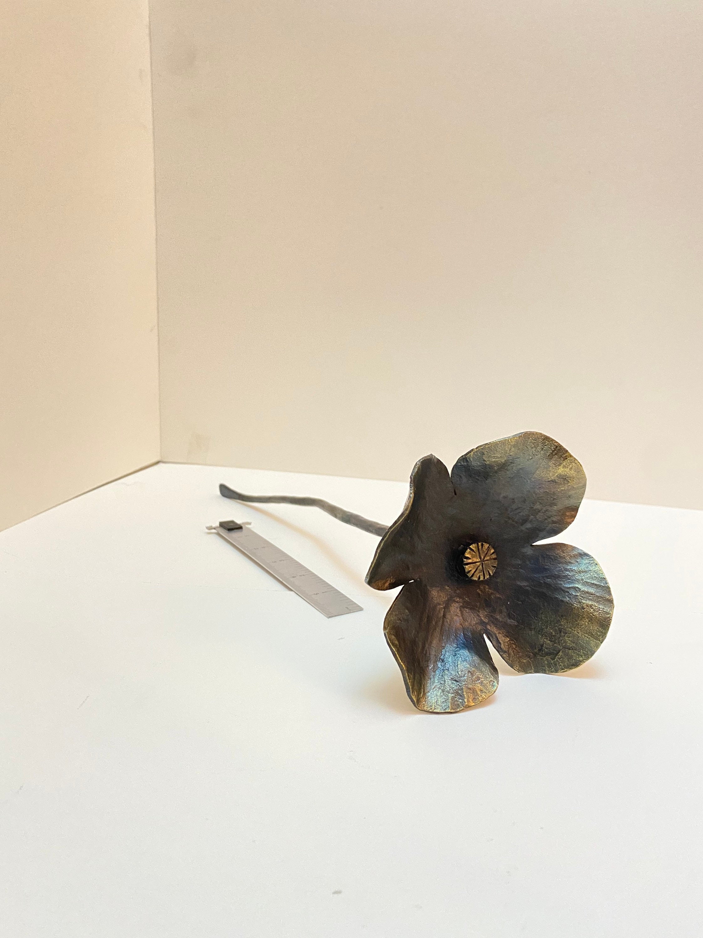 Blacksmith Poppy Flower Hand Forged | Etsy