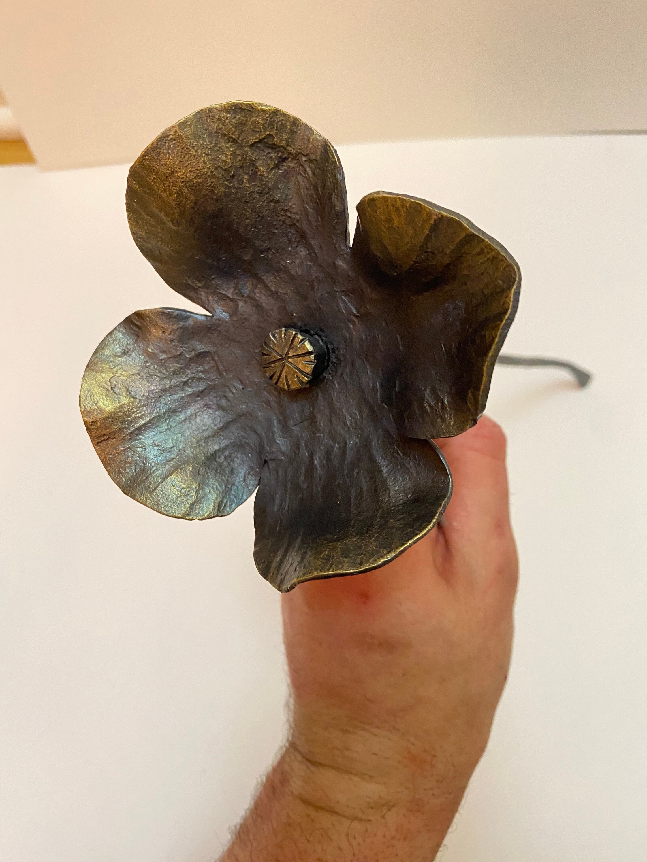 Blacksmith Poppy Flower Hand Forged - Etsy Singapore