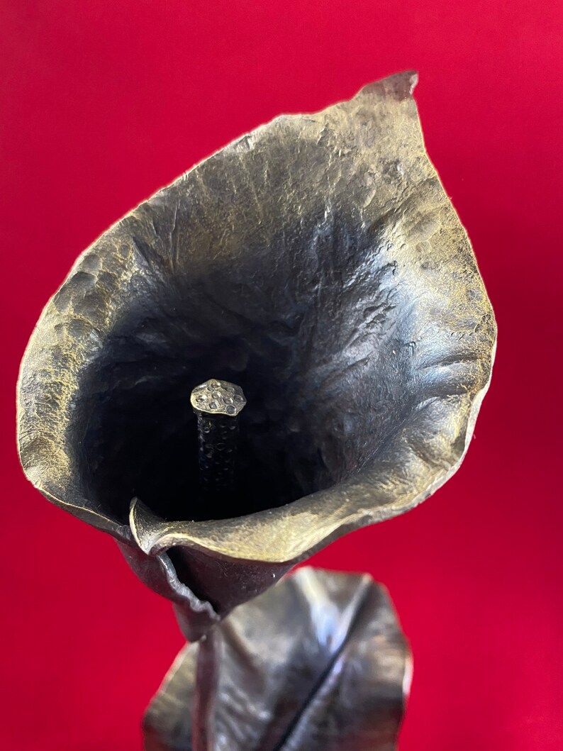 Blacksmith Calla Lily Sculpture - Hand Forged - Etsy