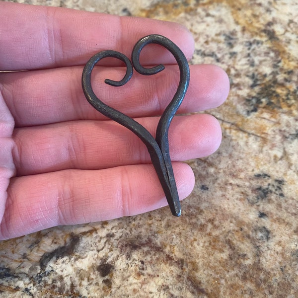 Hand Forged Heart - Etsy