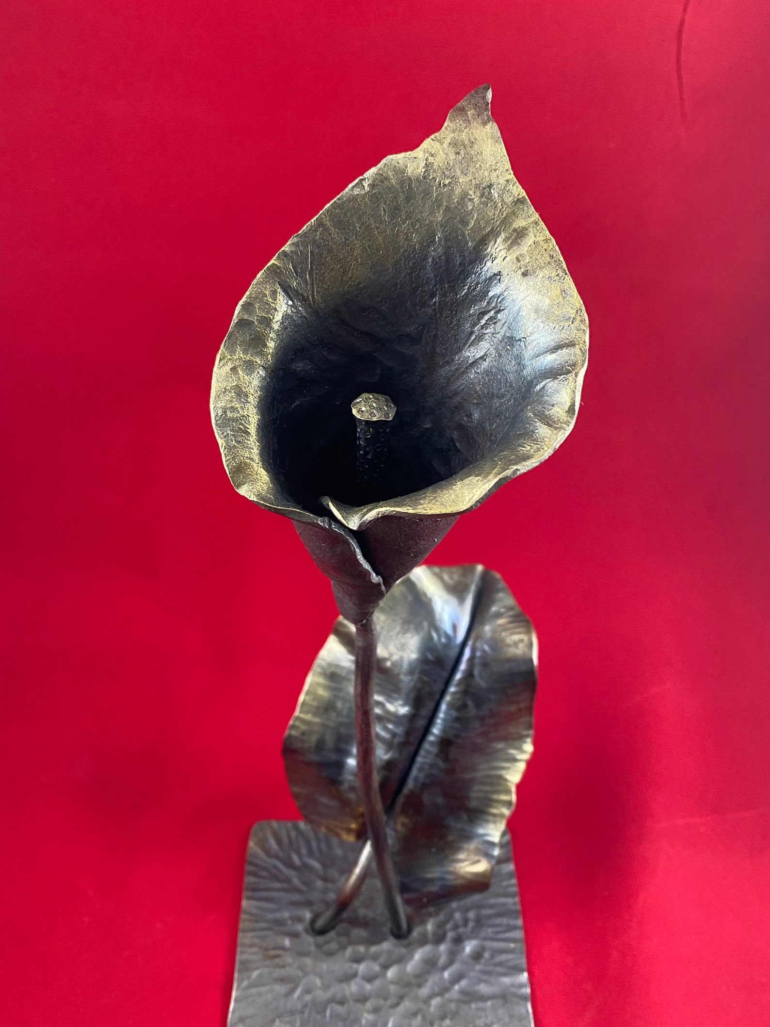 Blacksmith Calla Lily Sculpture - Hand Forged - Etsy