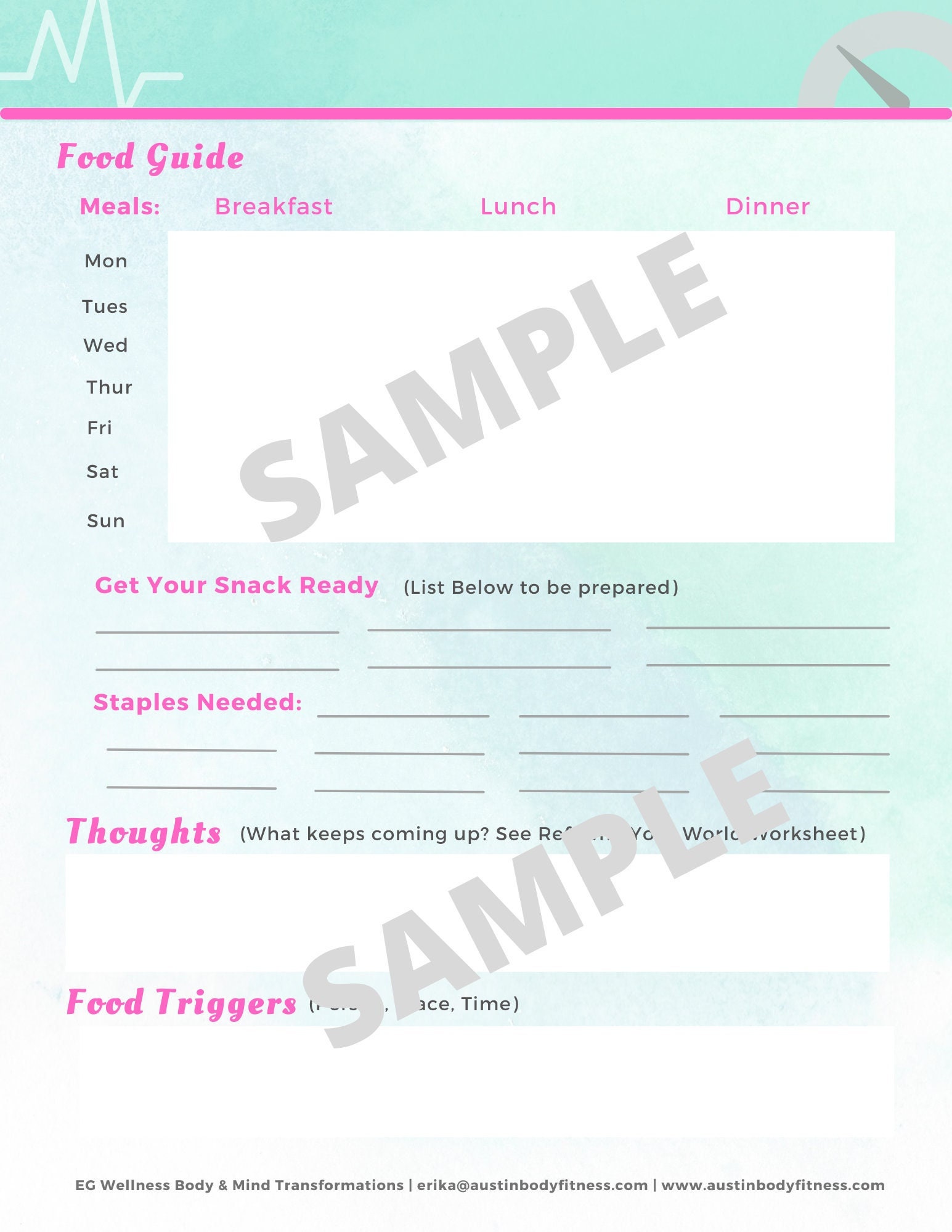 A Healthy You Pack (emotional Eating, Wellness Tracking, Mindset ...