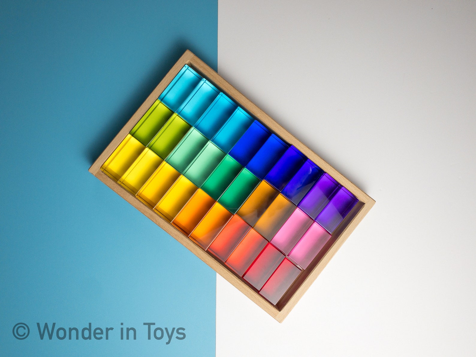 Rainbow Translucent Acrylic Cuboid Blocks Upgraded Version - Etsy
