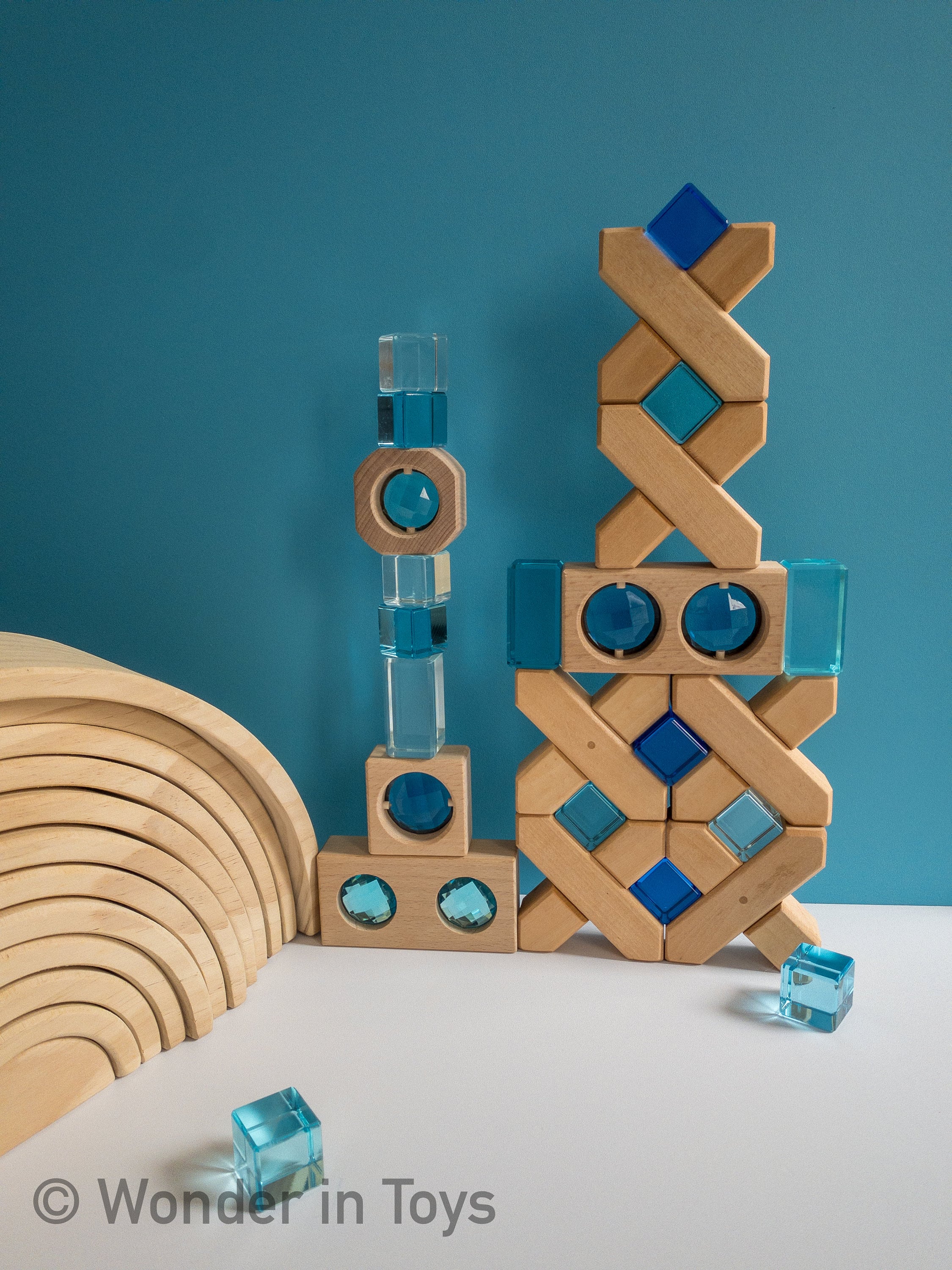 Green Acrylic Window Blocks | Montessori Toddler Toy - Etsy