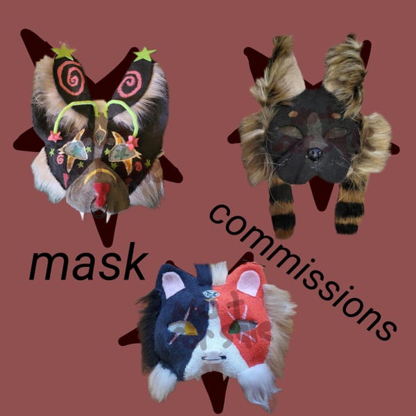 Furry Mask - Etsy