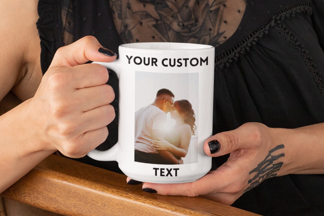 Personalized Photo Coffee Mug, Custom Mug With Photo and Text ...