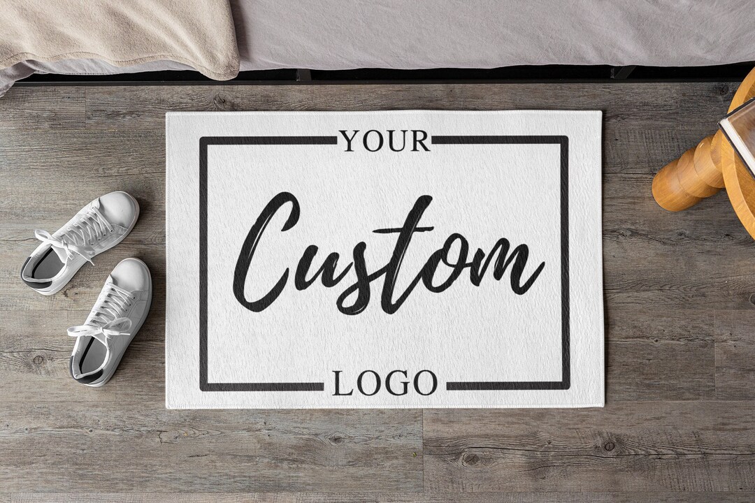 Indoor Business Mat | Personalized Aesthetic Rug | Custom Modern Rug ...