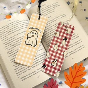 Cute Fall Bookmarks, Halloween Bookmarks, Ghost Bookmarks, Cute Gifts ...
