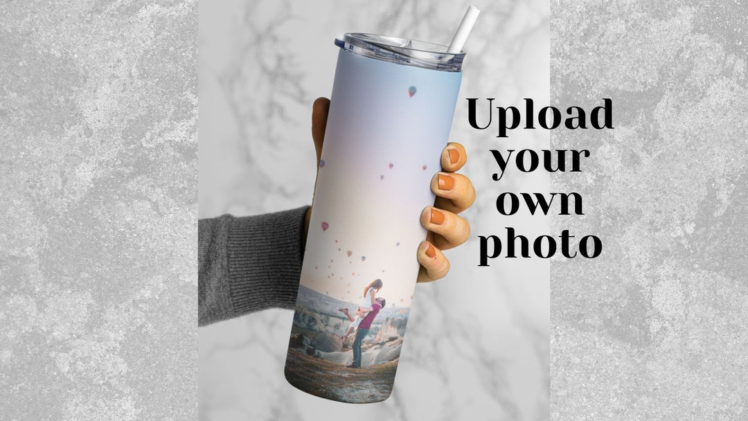 Photo Tumbler, Personalized Picture Tumbler With Straw, Custom Tumbler ...