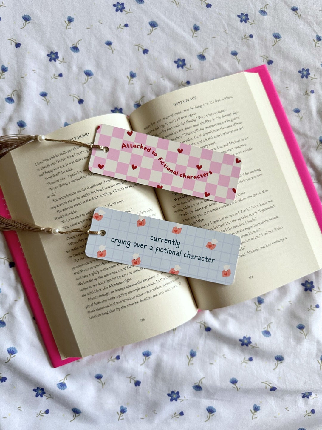 Cute Valentine's Day Bookmarks | Gifts for Her | Metal Sublimated ...