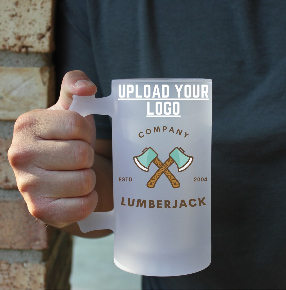 Personalized Beer Mug, Custom Business Mug, Personalized Logo Beer Mug ...