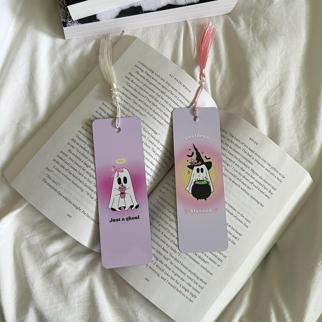 Cute Fall Bookmarks, Halloween Bookmarks, Ghost Bookmarks, Bookish ...