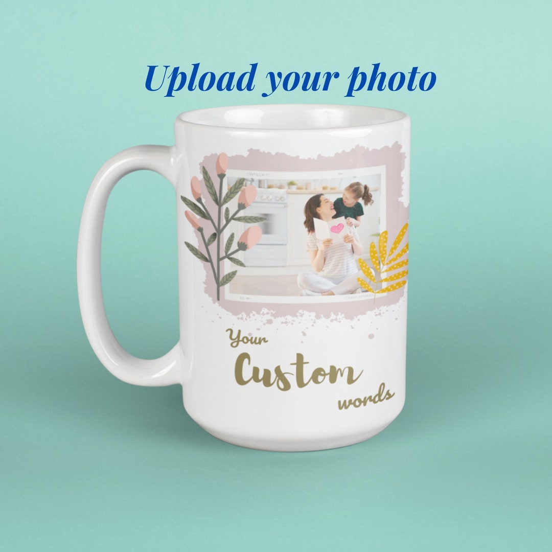 Personalized Photo Mug, Custom Coffee Mug With Photo and Text ...