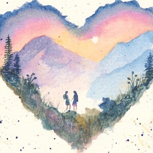 Large Together, We Can Climb Mountains - Large Blank Greetings Card ...