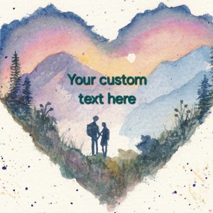 Large Together, We Can Climb Mountains - Large Blank Greetings Card ...