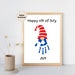 4th of July Gnome Handprint Art-patriotic Kids Craft-2024 Fourth of ...