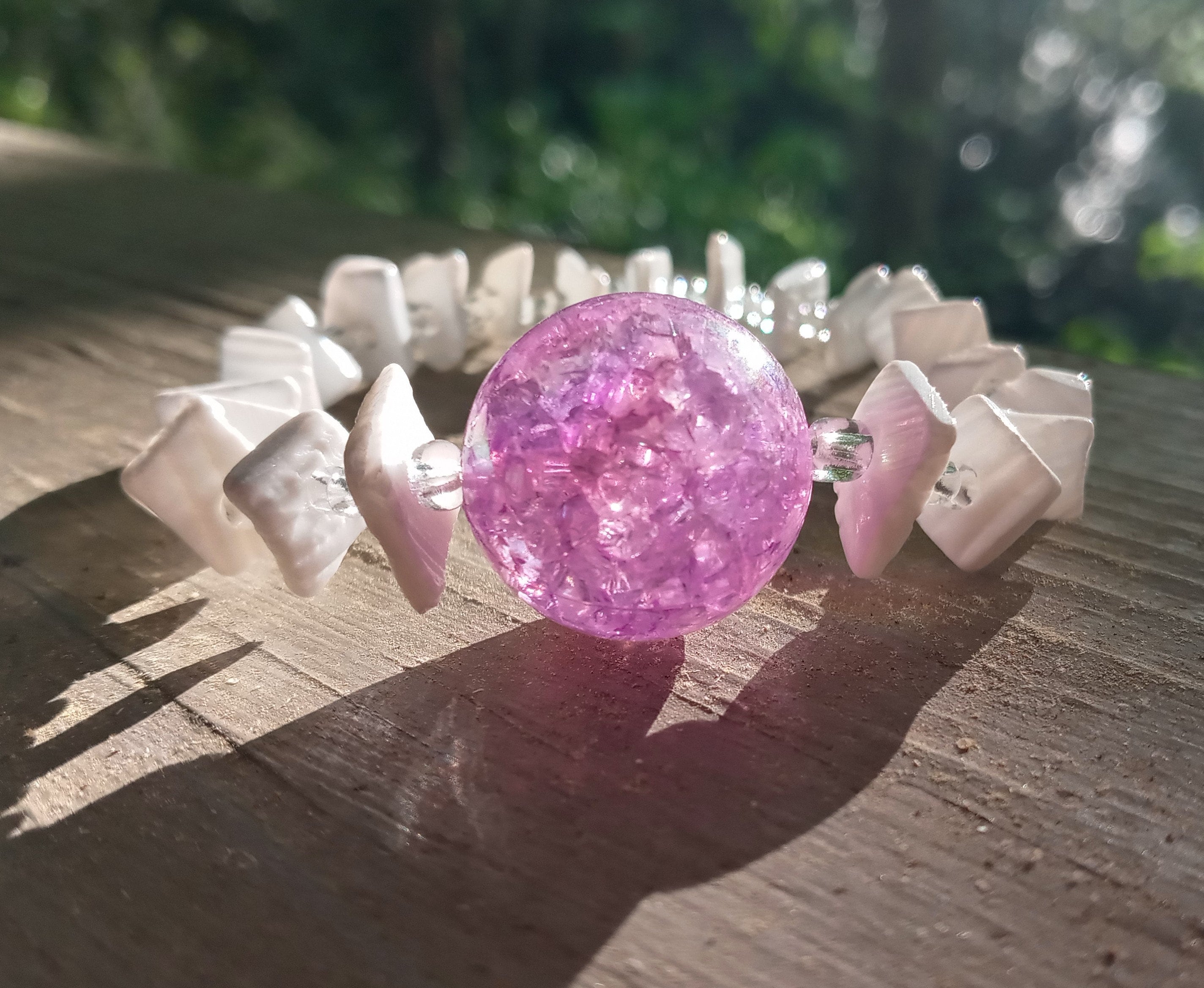 Lilac Shikon Jewel of 4 Souls Inspired Bracelet - Etsy