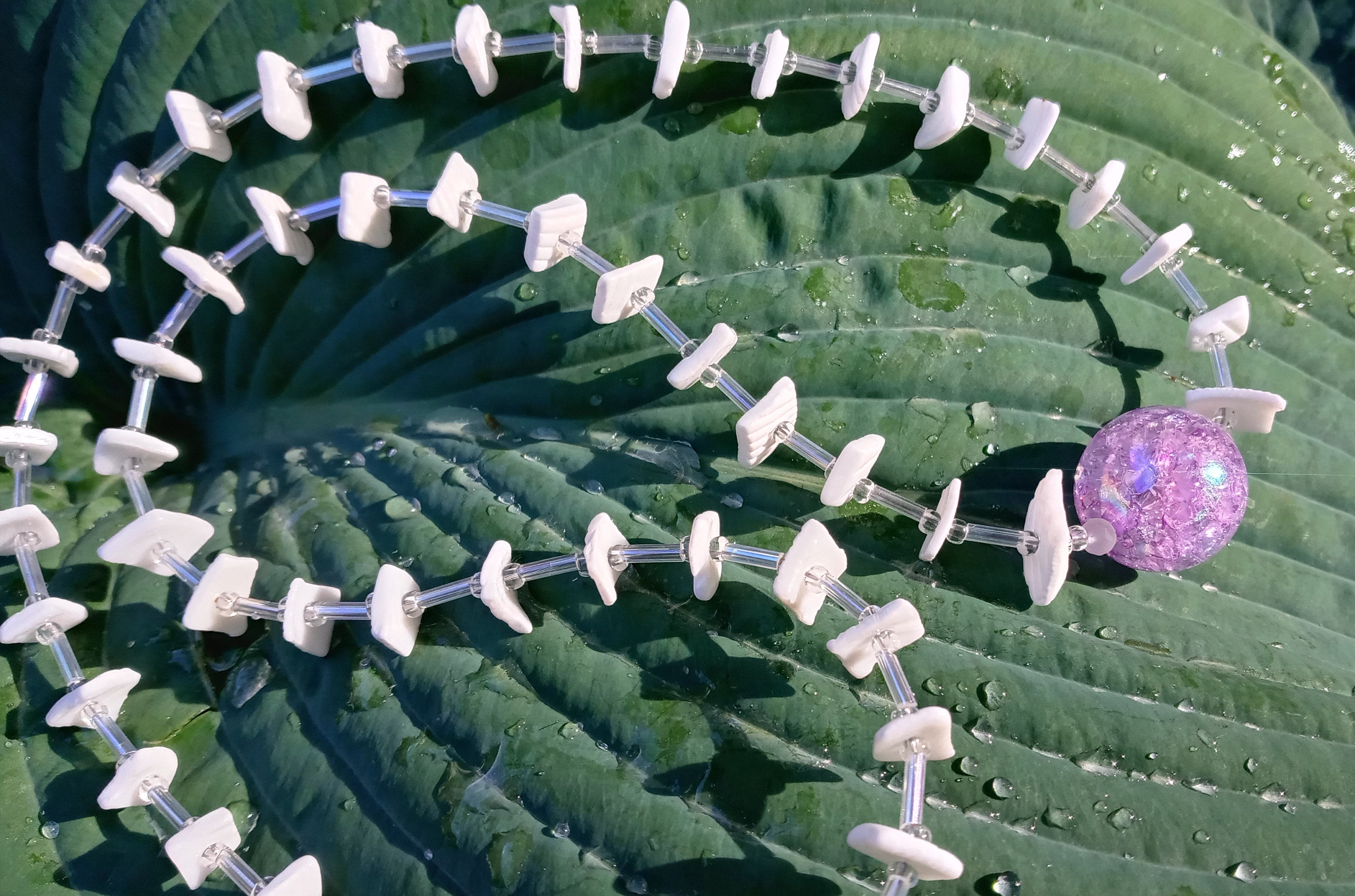Lilac Pure Shikon Jewel of 4 Souls Inspired Necklace - Etsy