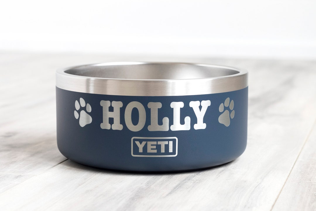 Personalized YETI Boomer 4 Cup Dog Bowl W/ Double Sided Engraving - Etsy