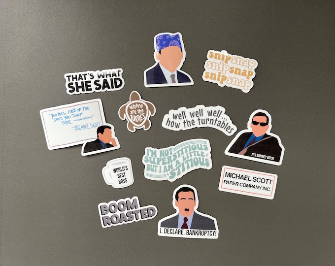 Michael Scott Sticker Pack the Office Stickers the Office Gifts - Etsy