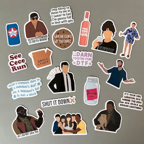 New Girl Sticker Collection - Etsy