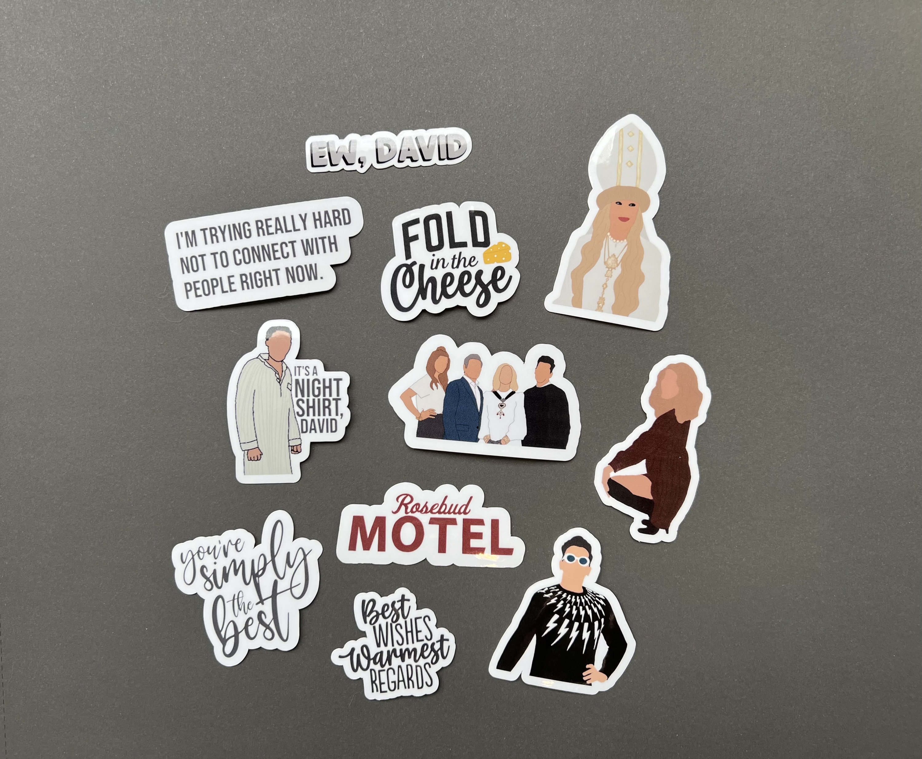 Schitts Creek Sticker Pack David Rose Alexis Rose Moira - Etsy