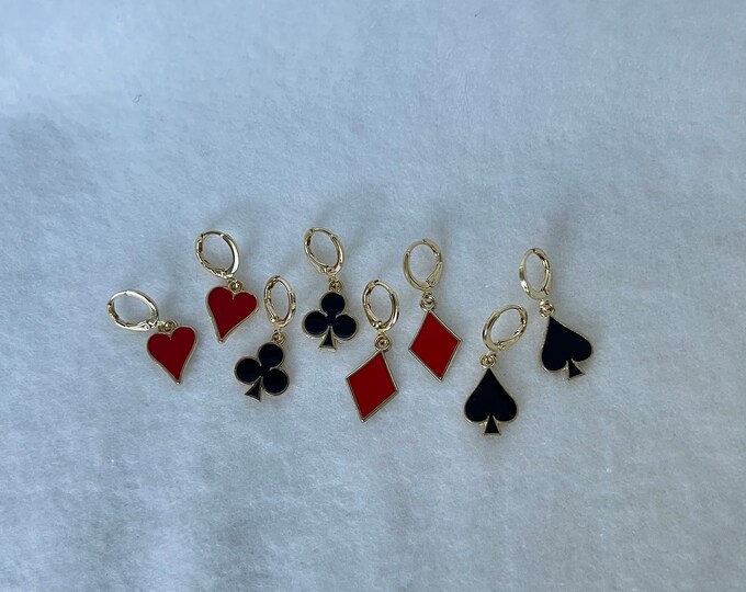 QUEEN of SPADES EARRINGS - Etsy