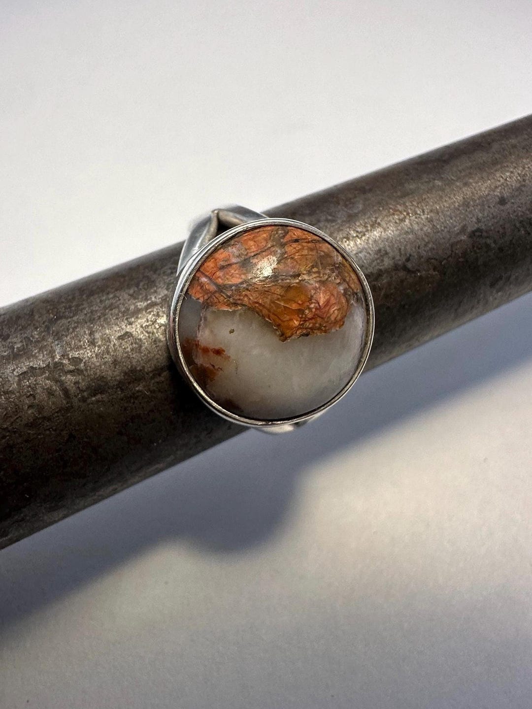 Orange and Red Brecciated Jasper Ring (size 6) - Etsy