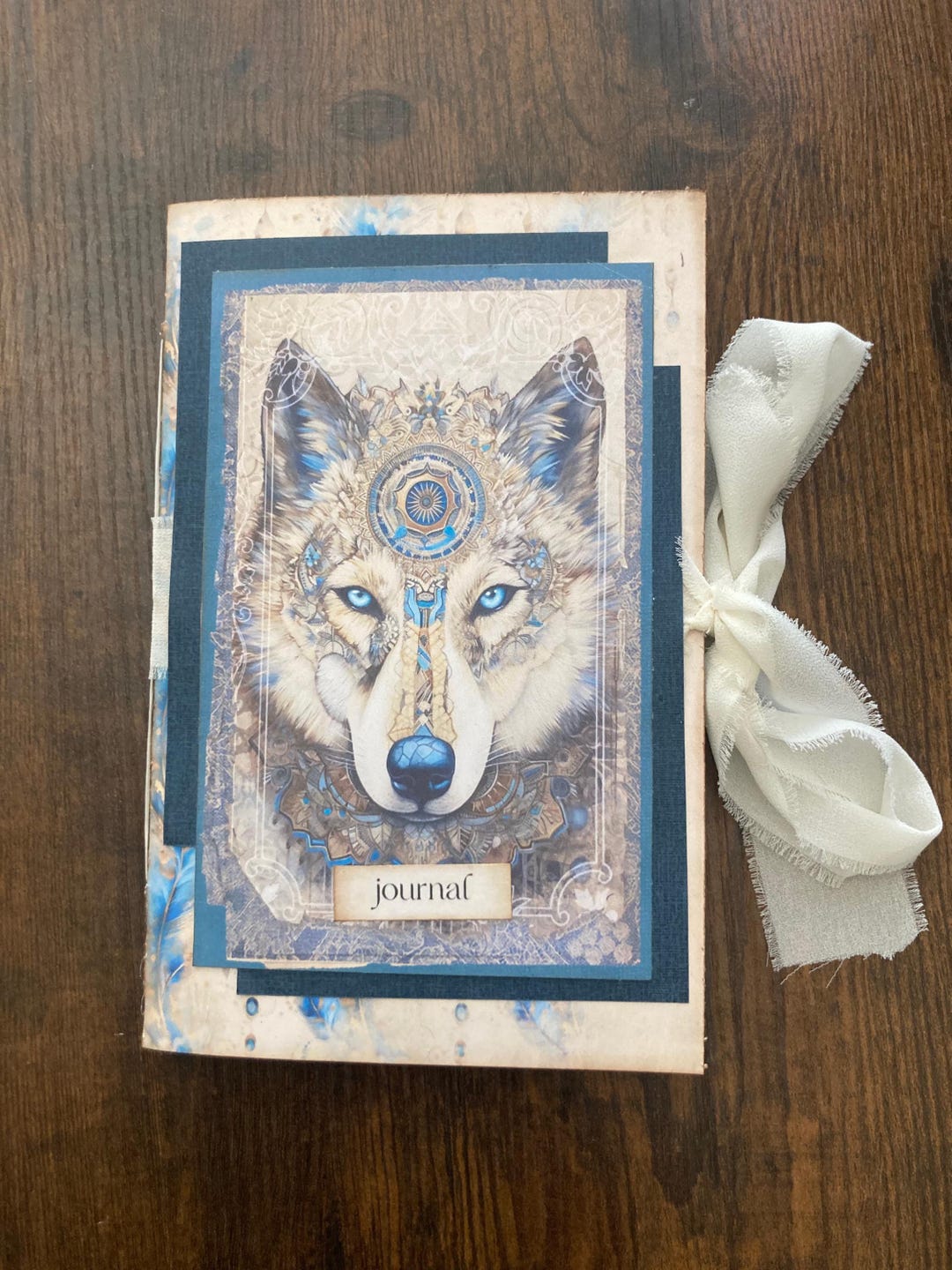 Wolf Junk Journal Wolf Junkjournal Handmade Wolf Notebook Handmade Wolf ...