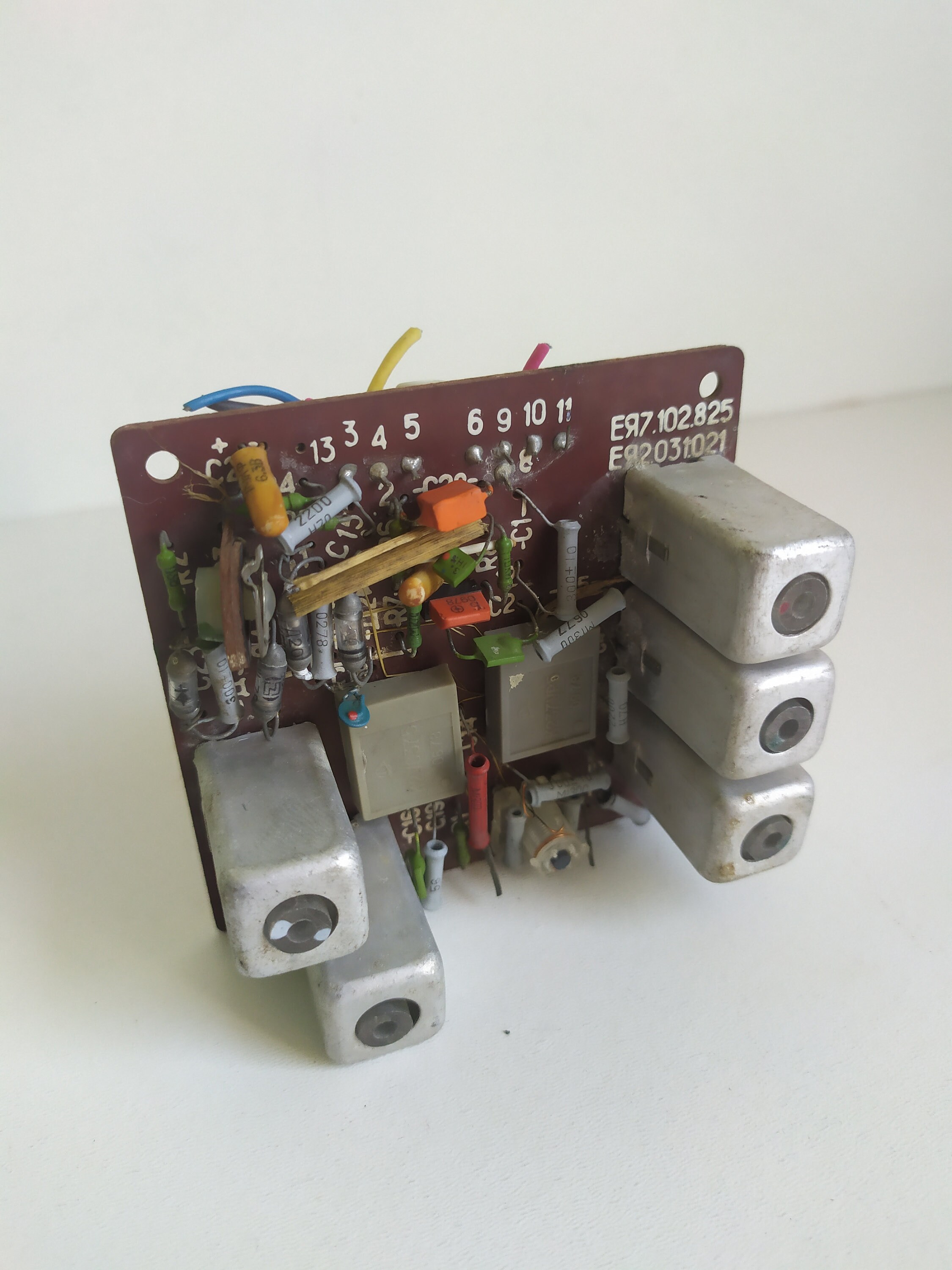 Very Cool Vintage Electronics Board, Vintage Circuit Board, 1950's USSR ...