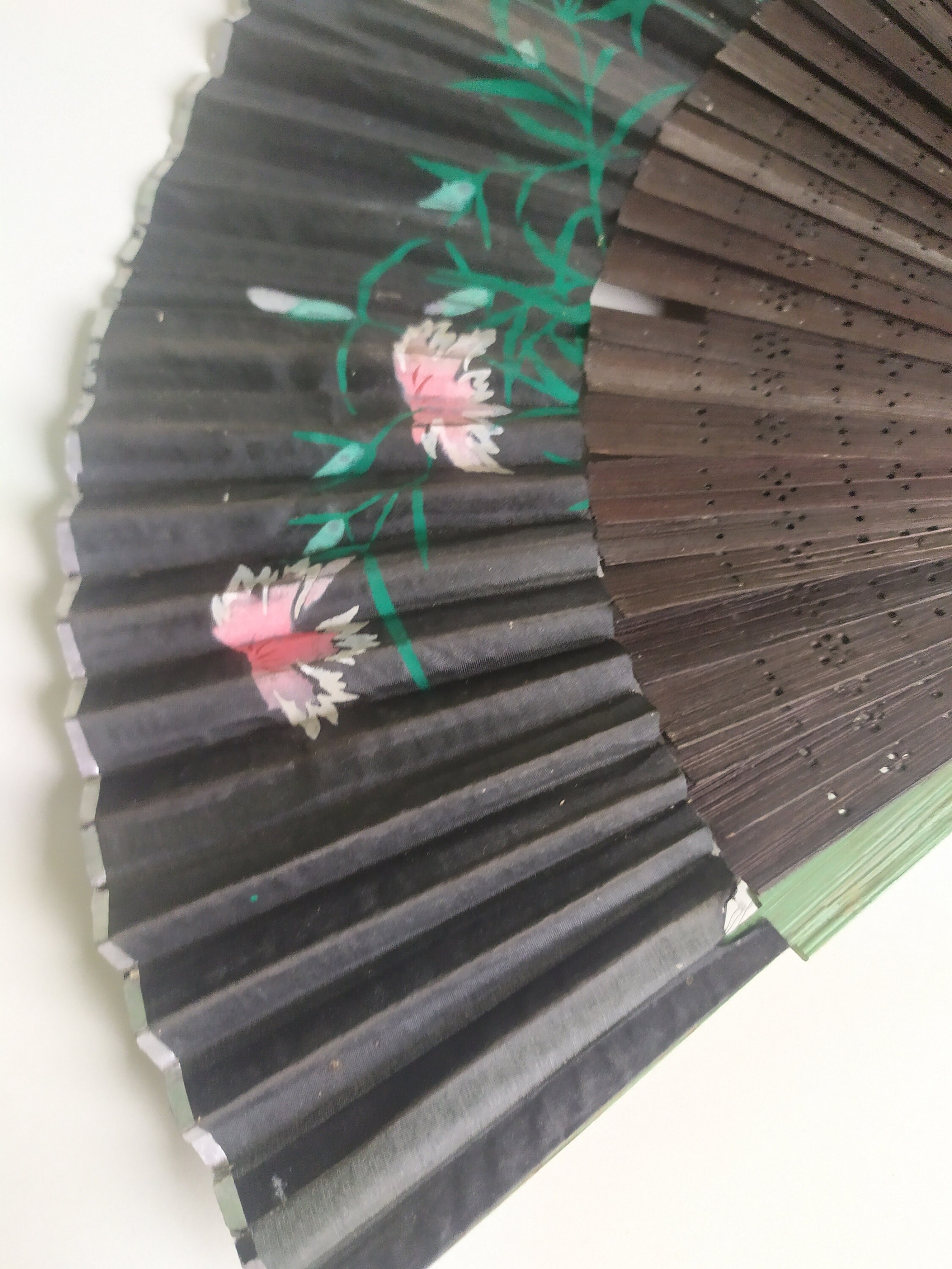 Antique Beautiful Japanese Folding Fan With Hand Painted - Etsy