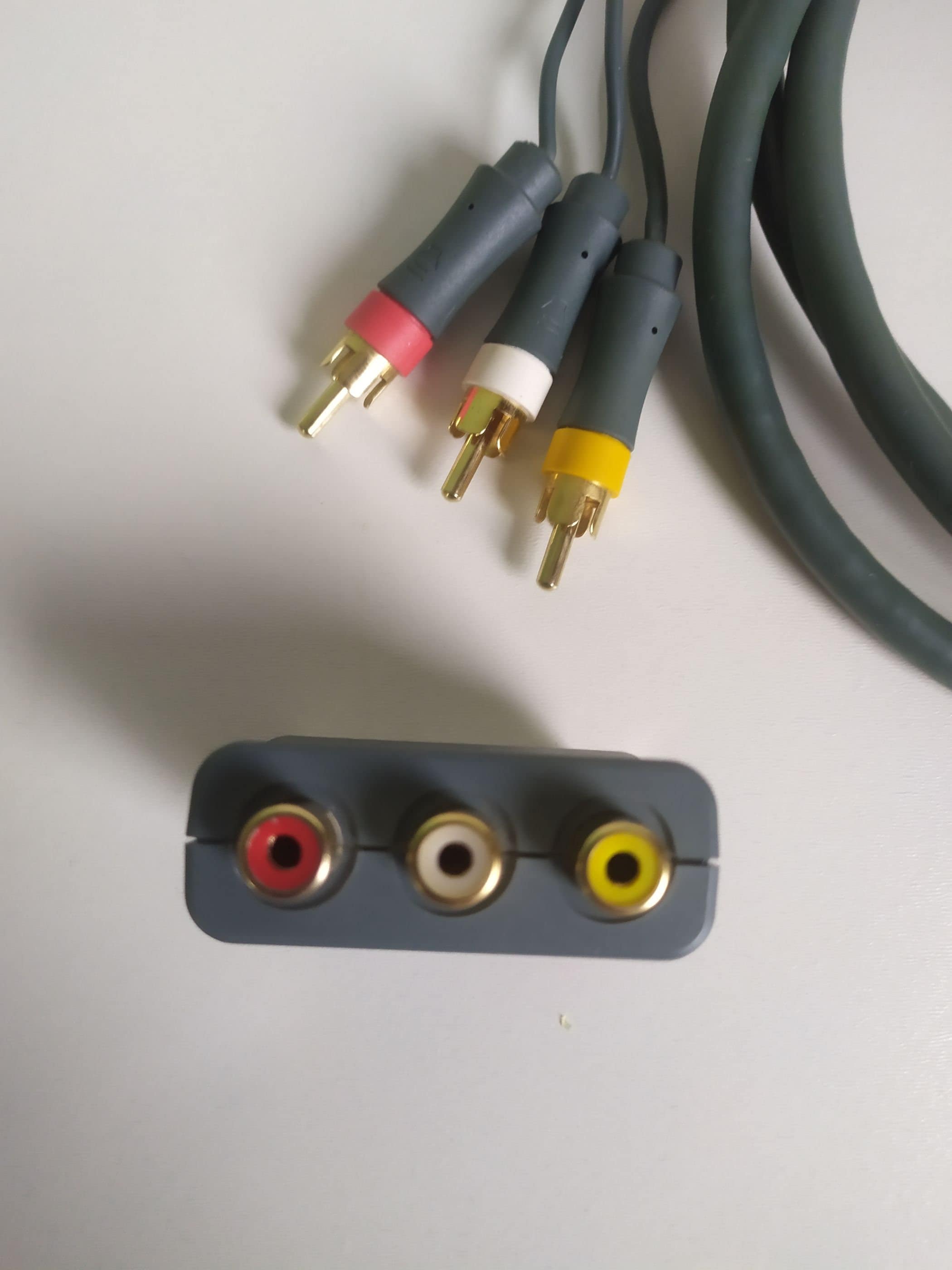 XBOX 360 Official Genuine AV Cable RCA Composite Tv Lead Scart Adapter ...