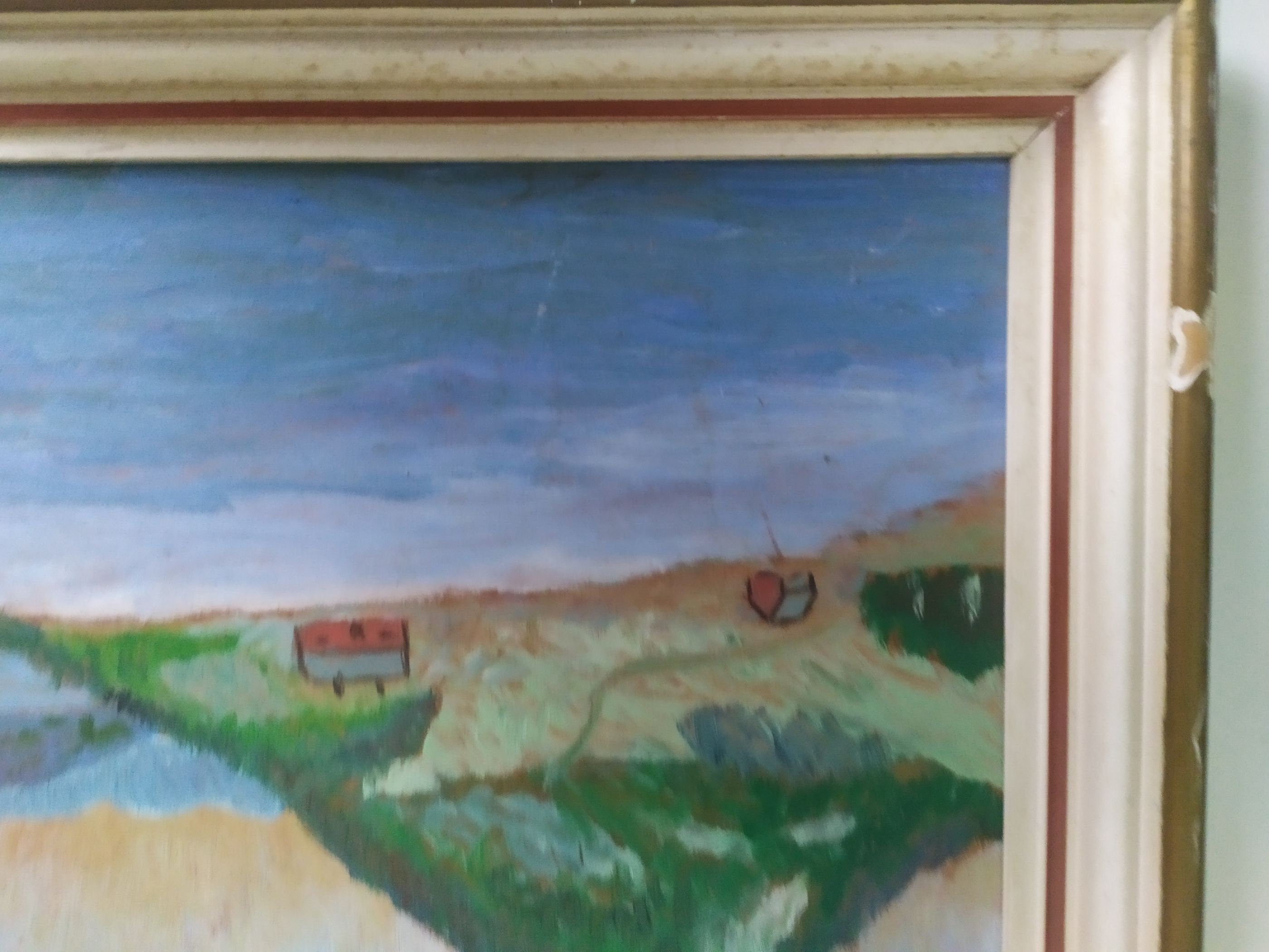Vintage Oil Painting by Folke Lind 1943 - Scandinavian Landscape Art ...