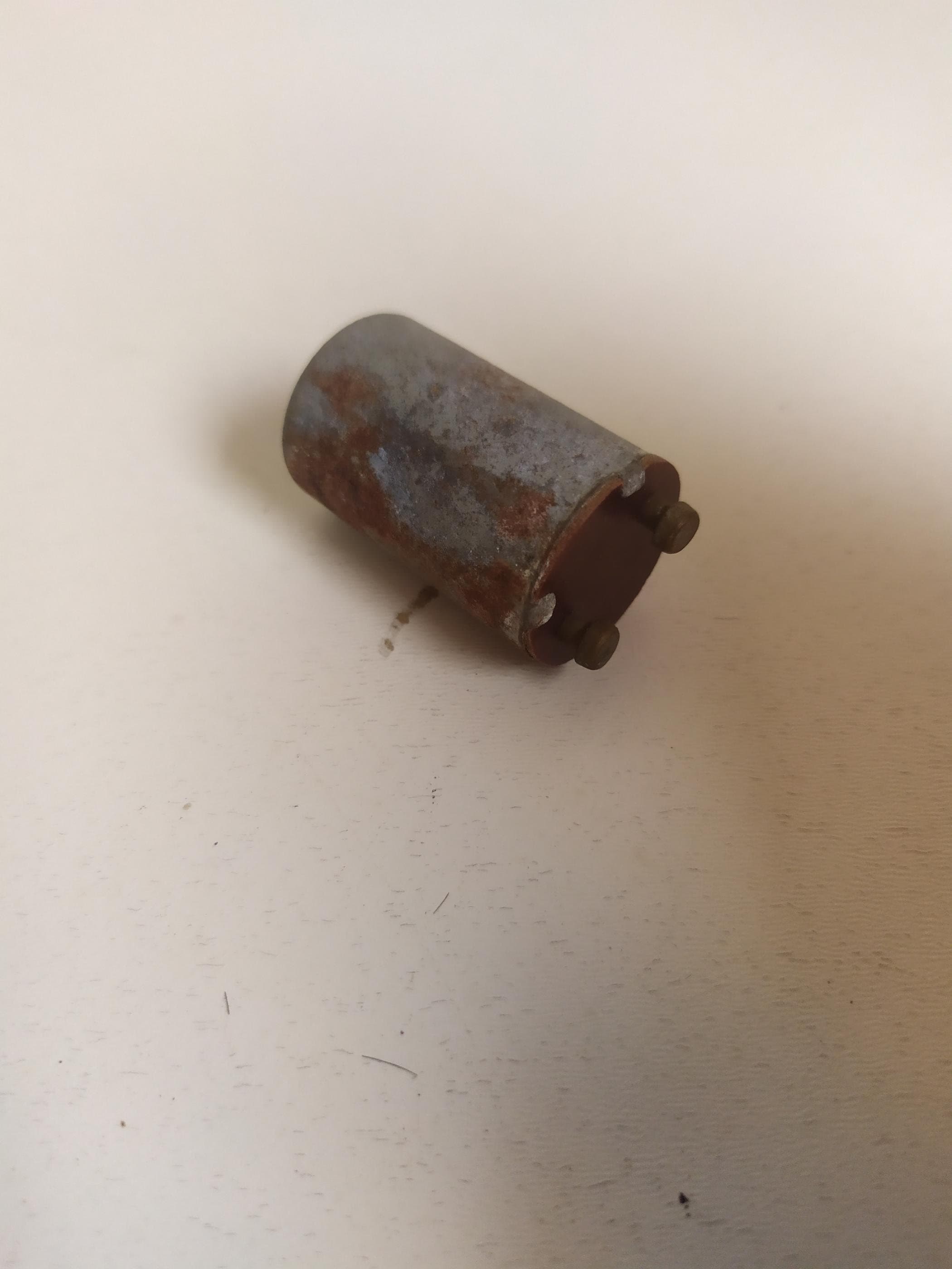 1969 Soviet Argon Filled Fluorescent Starter, Rare Symmetrical Contacts ...