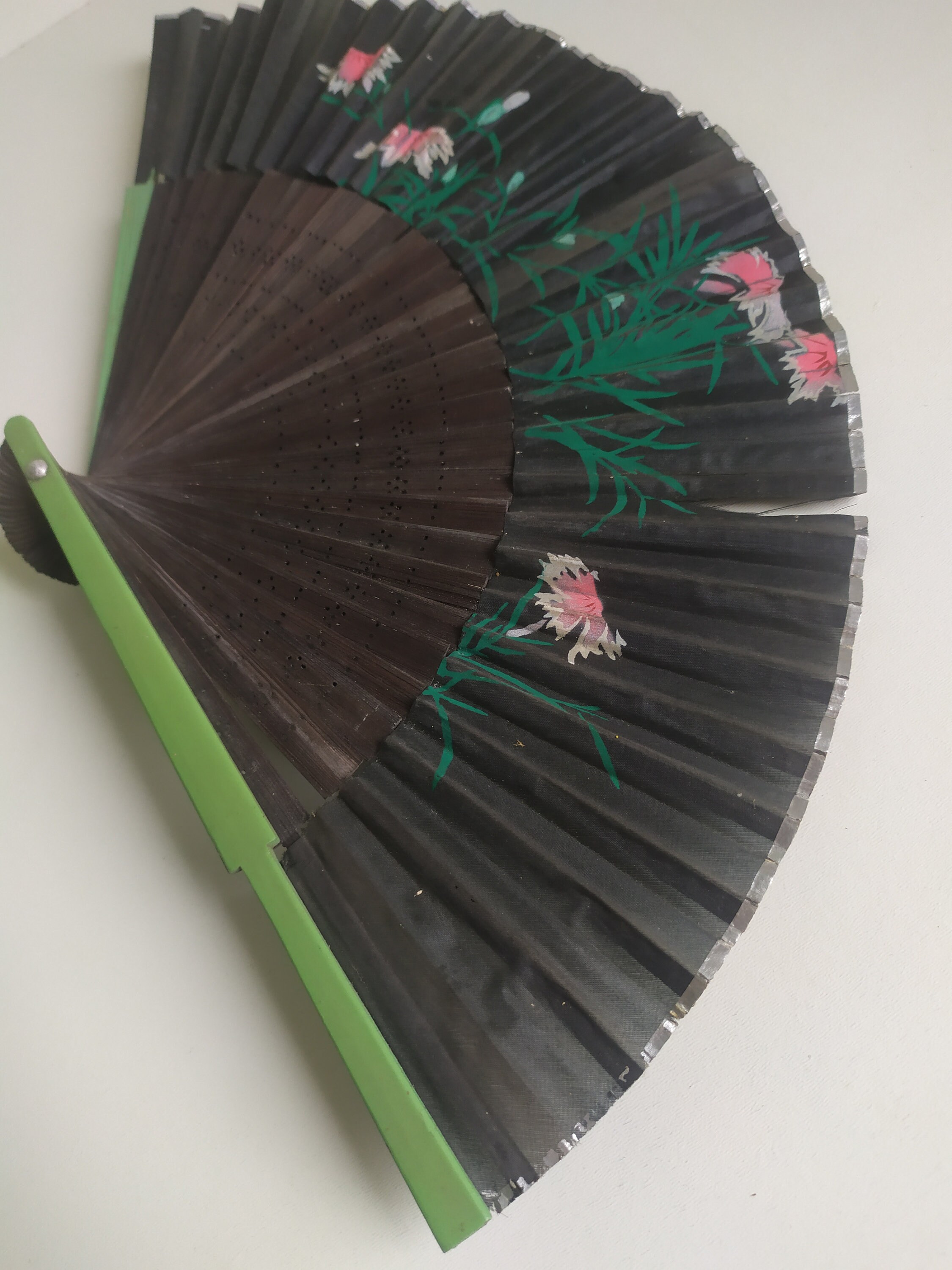 Antique Beautiful Japanese Folding Fan With Hand Painted - Etsy