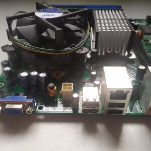 Vintage Intel DG31PR Motherboard Pentium E2220 CPU 4GB DDR2 RAM Cooler ...