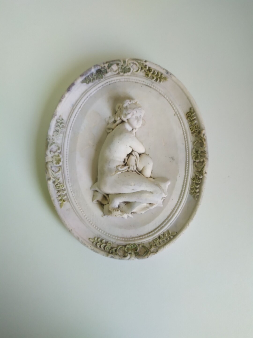 Vintage Gypsum Woman Relief Wall Art, Gypsum Home Decor - Etsy