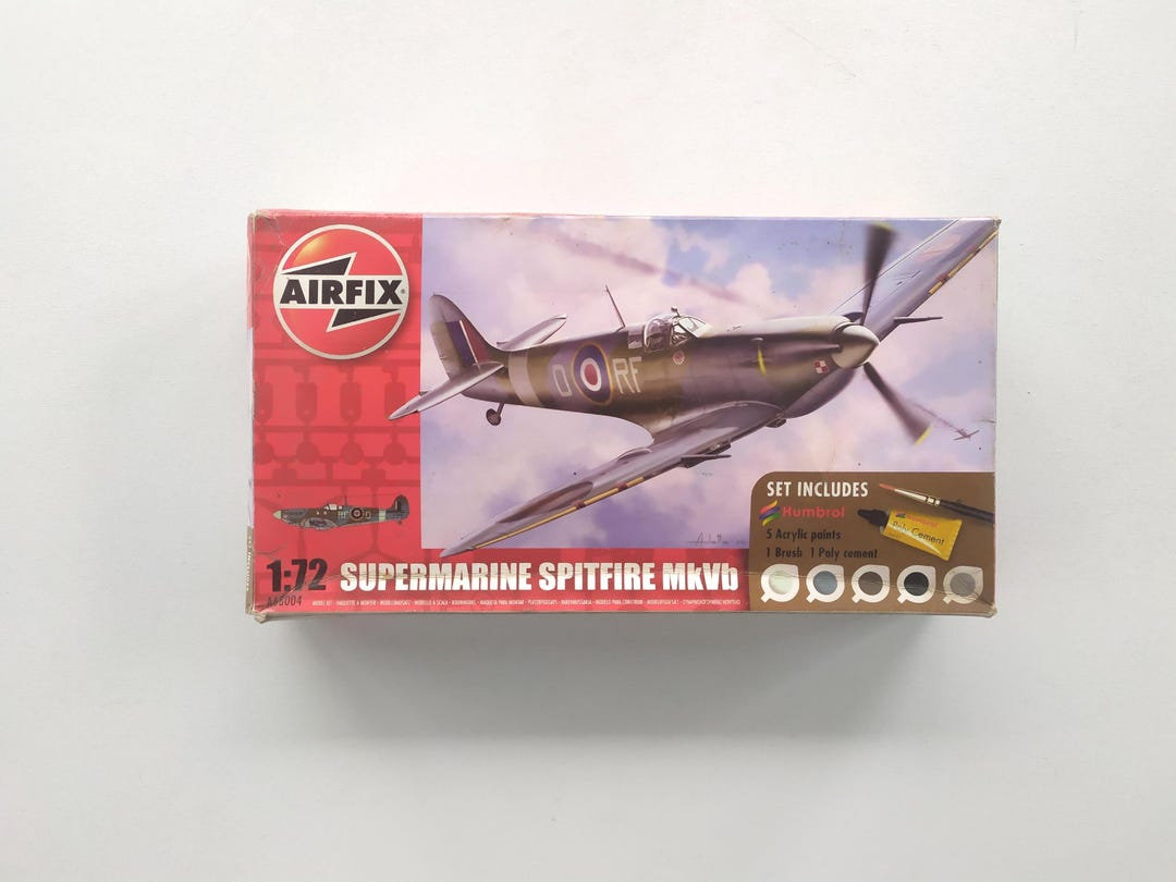 Airfix Supermarine Spitfire Mkvb 1:72 Scale Model Kit - New With Cement ...